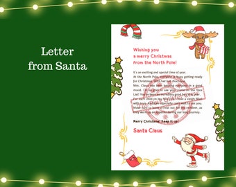 Santa Paws Letter for DOGS Letter From Santa Includes - Etsy