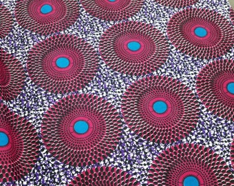 Circle print fabric | Etsy