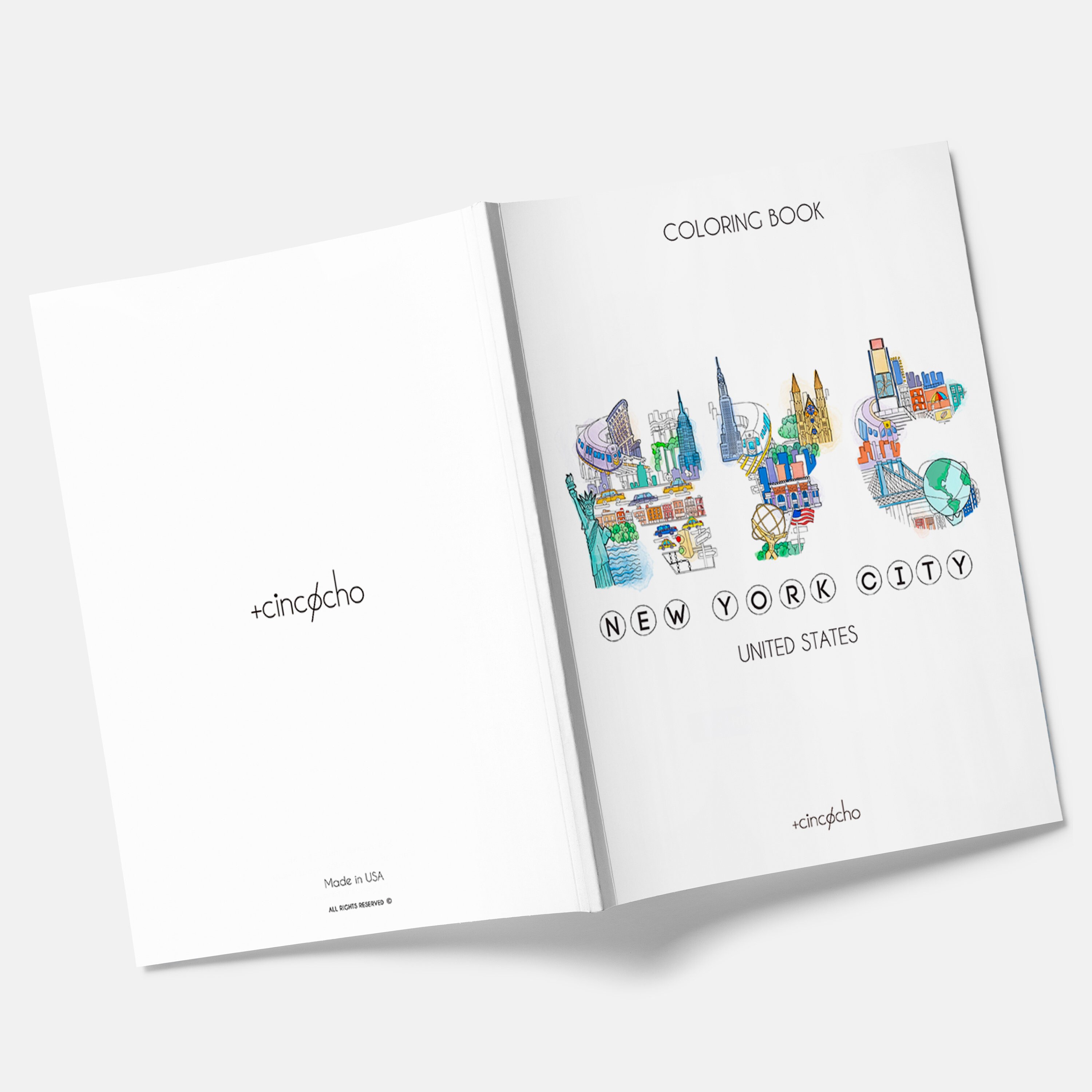 NYC COLORING BOOK | New York City, United States | Kids and Adults ...