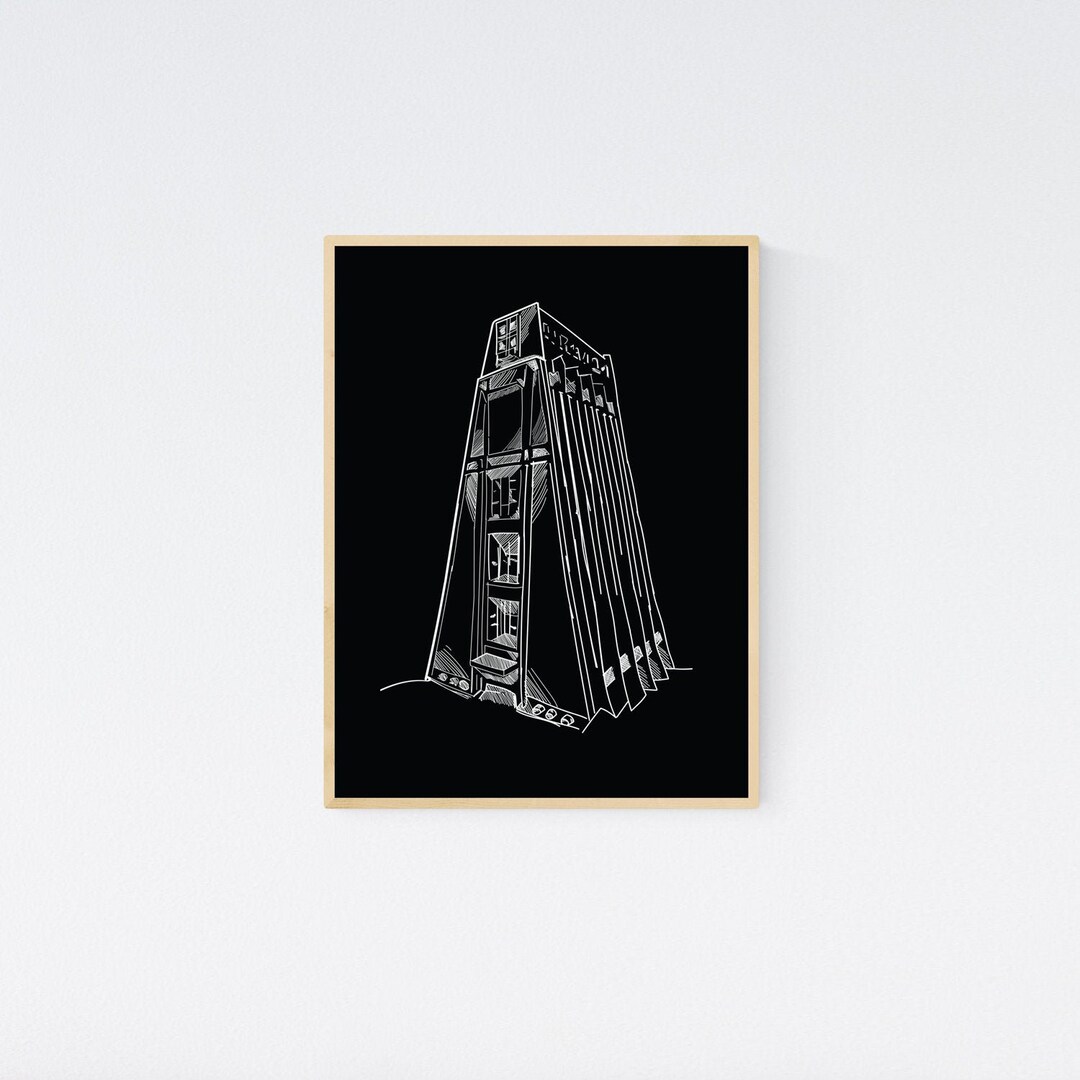 La Previsora Tower Caracas Print Wall Art Piece Decorative Digital ...