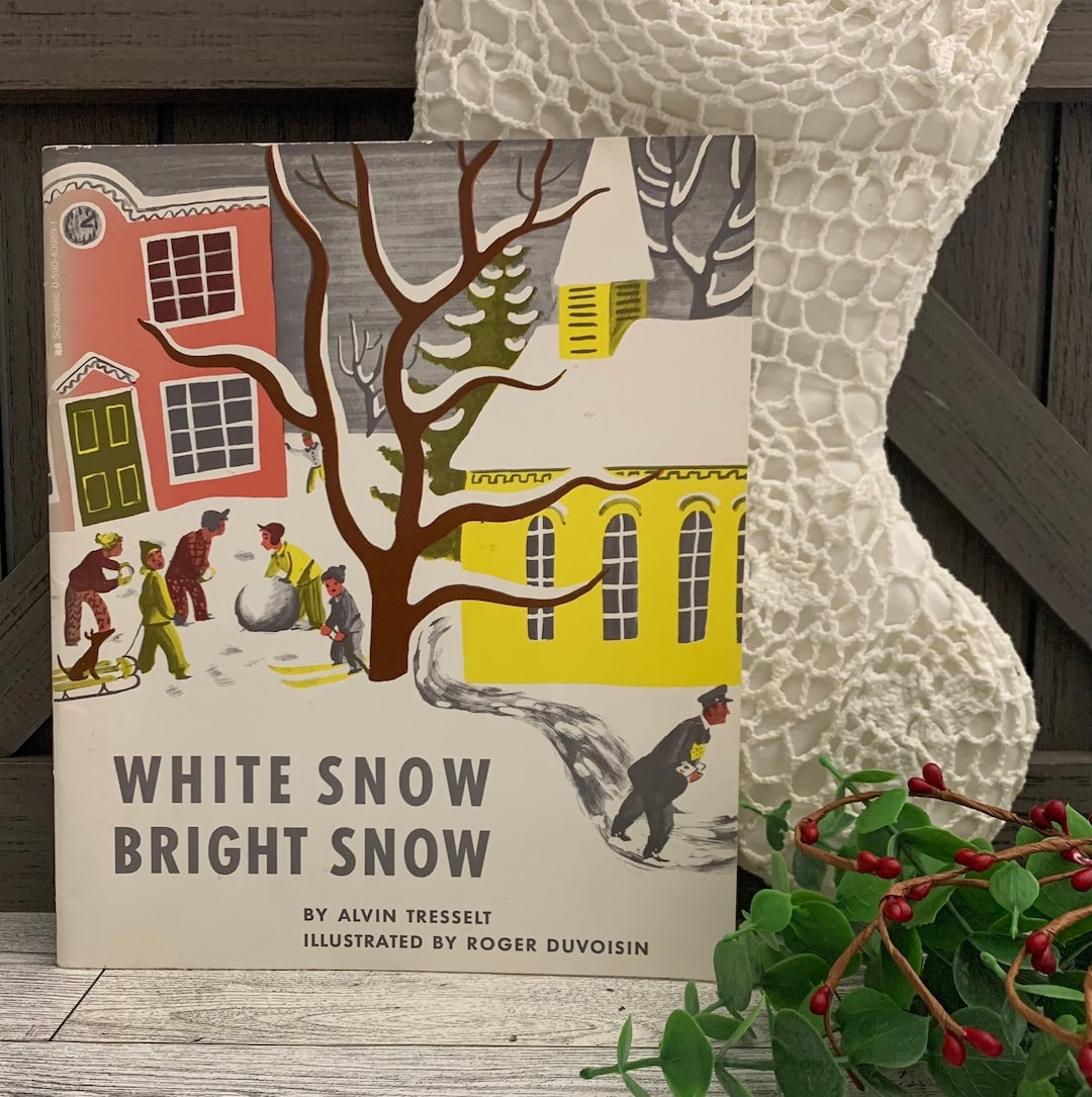 Vintage Winter Picture Book White Snow Bright Snow by Alvin - Etsy
