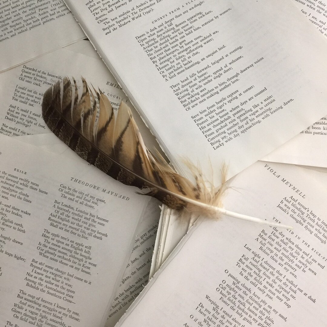 70-year-old Poetry Page Bundle | 12-sheet Vintage Ephemera Lot | Aged ...