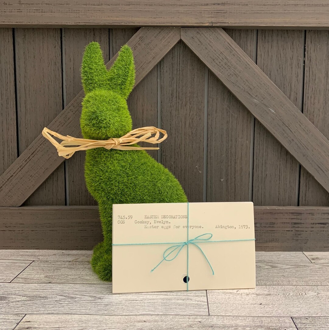 Easter Theme Library Catalog Cards 6 Authentic Vintage Index - Etsy
