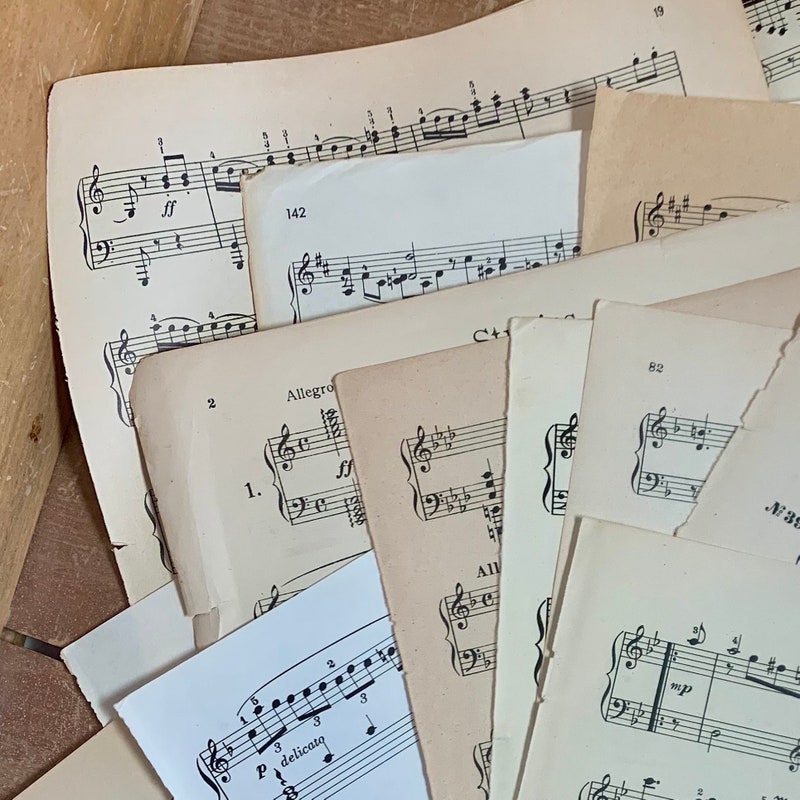 Old Music Sheet - Etsy