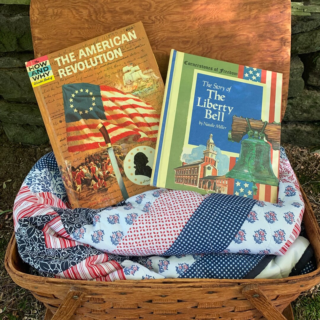 Vintage Patriotic Childrens Book Lot for Fourth of July Decor Story of ...