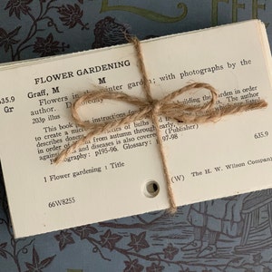 100 Vintage Library Catalog Cards, Random Assortment Authentic Library ...