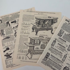 Vintage Sears and Roebuck Illustrated Catalog Pages Victorian ...