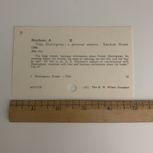 100 Vintage Library Catalog Cards, Random Assortment | Authentic ...