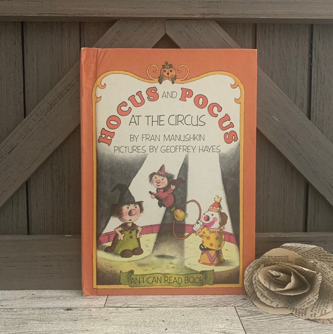 Vintage Halloween Picture Book Hocus and Pocus at the Circus Weekly ...