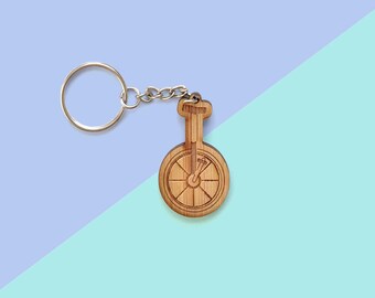 12 Unicycle Cupcake Toppers Acrylic