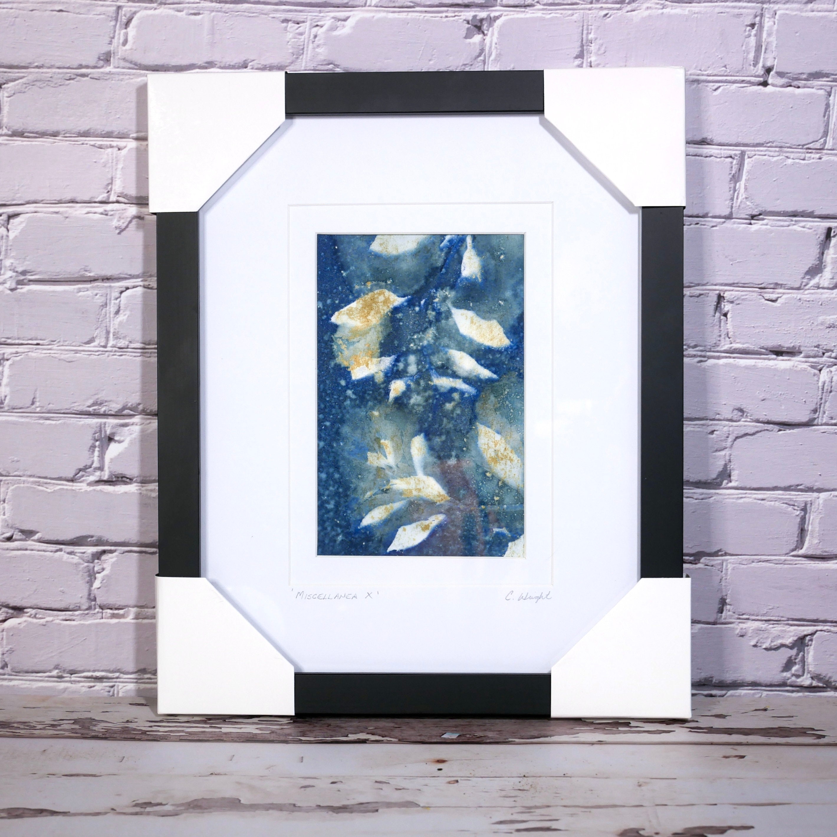 Original Cyanotype on Watercolor Paper, Framed and Matted - Etsy