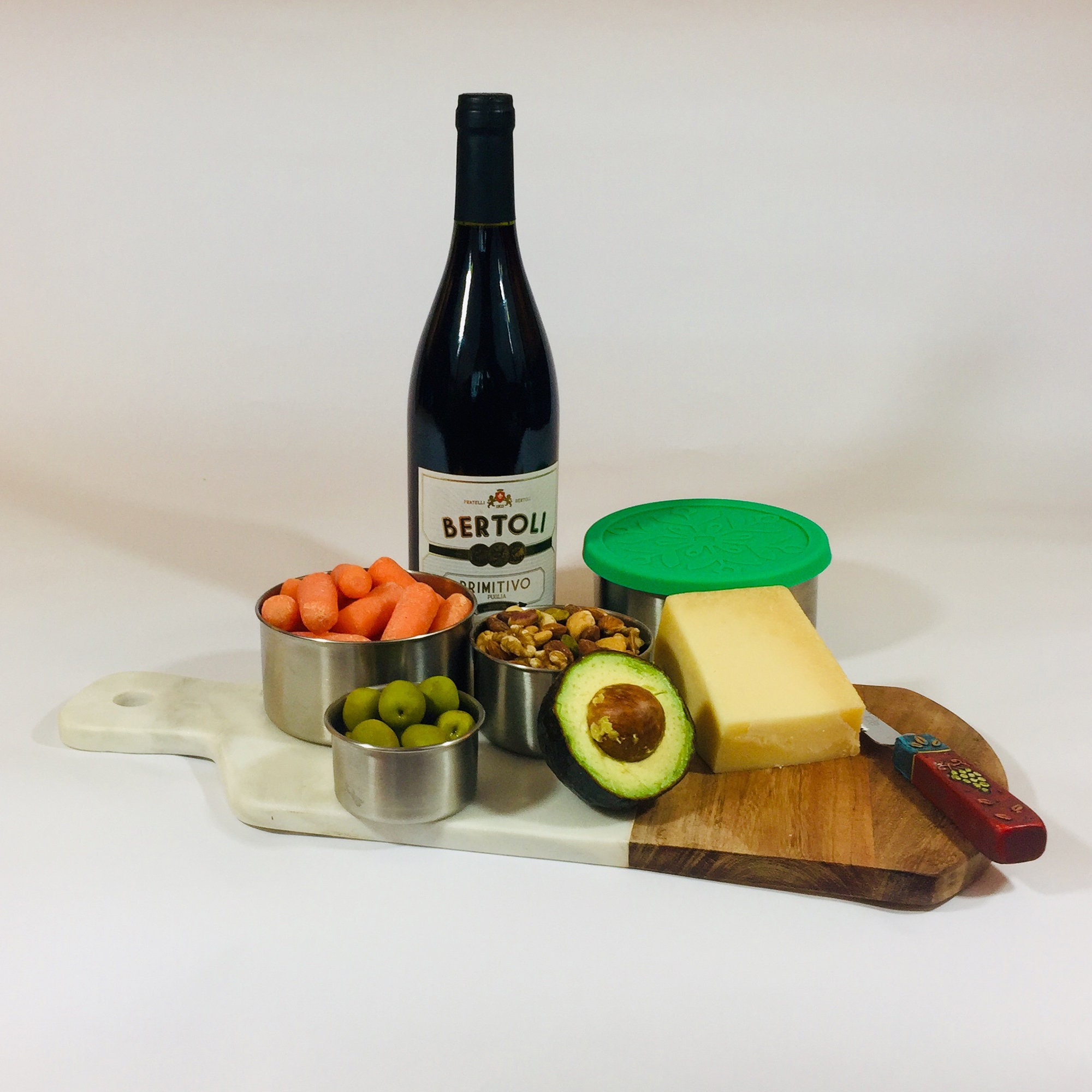 Stackable Stainless Steel Metal Food Storage Nesting Containers 4-piece ...