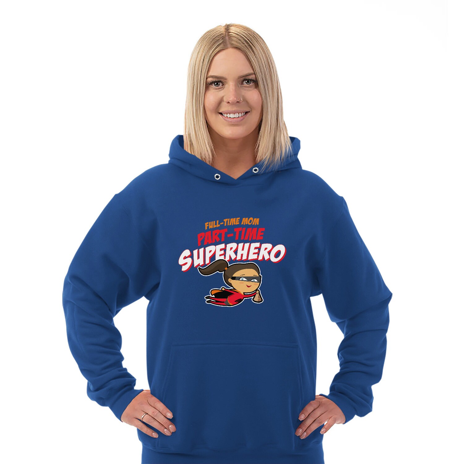 Part-time Superhero Hoodie Sweater, Hooded Sweatshirt for Women, Plus ...