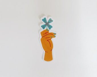 Four Leaf Clover Sticker - Etsy