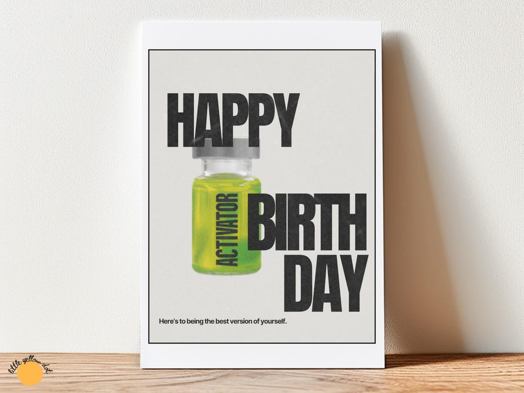 Funny 'the Substance' Movie Birthday Card - Etsy