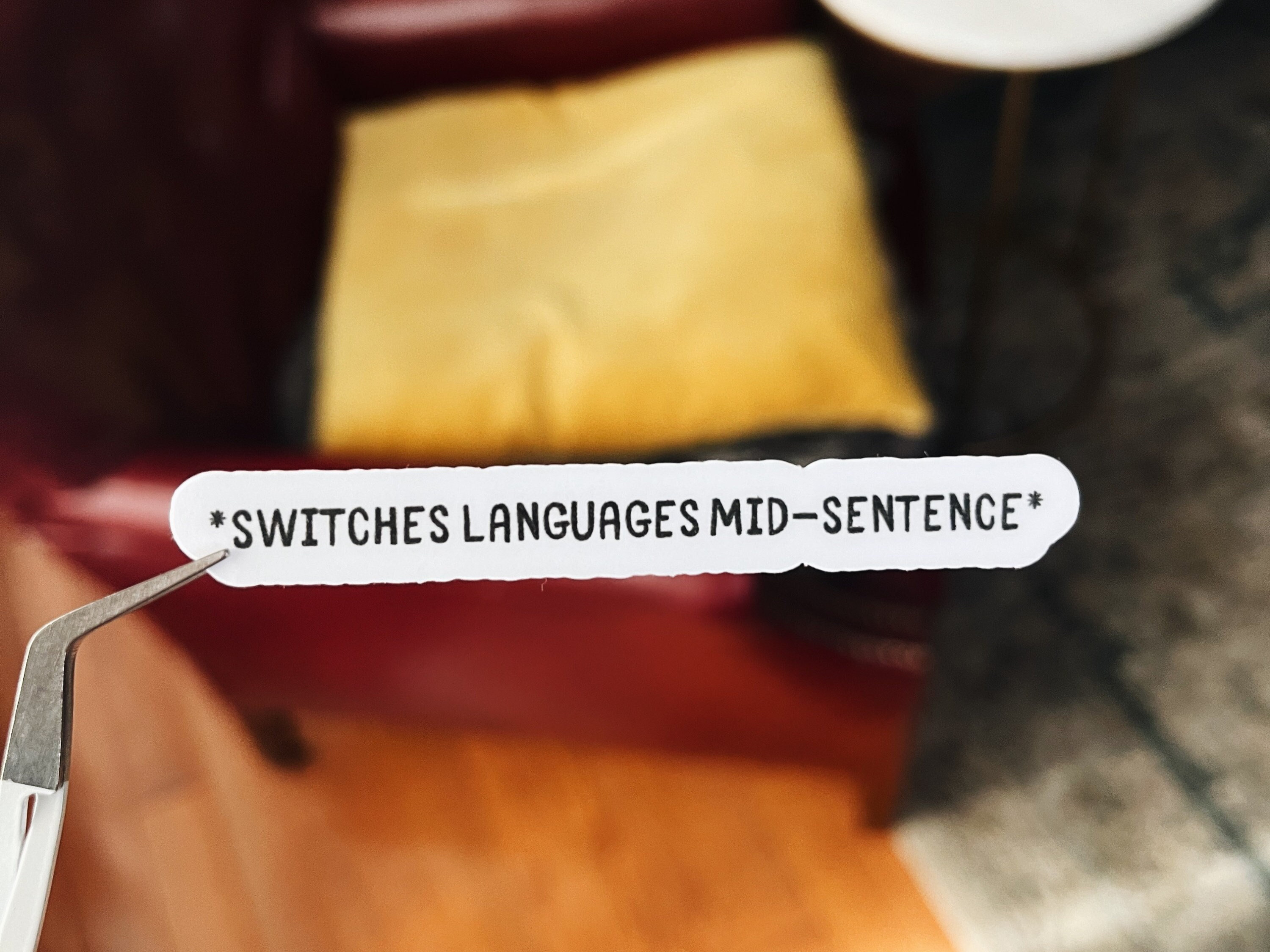 Switches Languages Mid-sentence/funny Sticker/sarcastic Sticker/cute ...