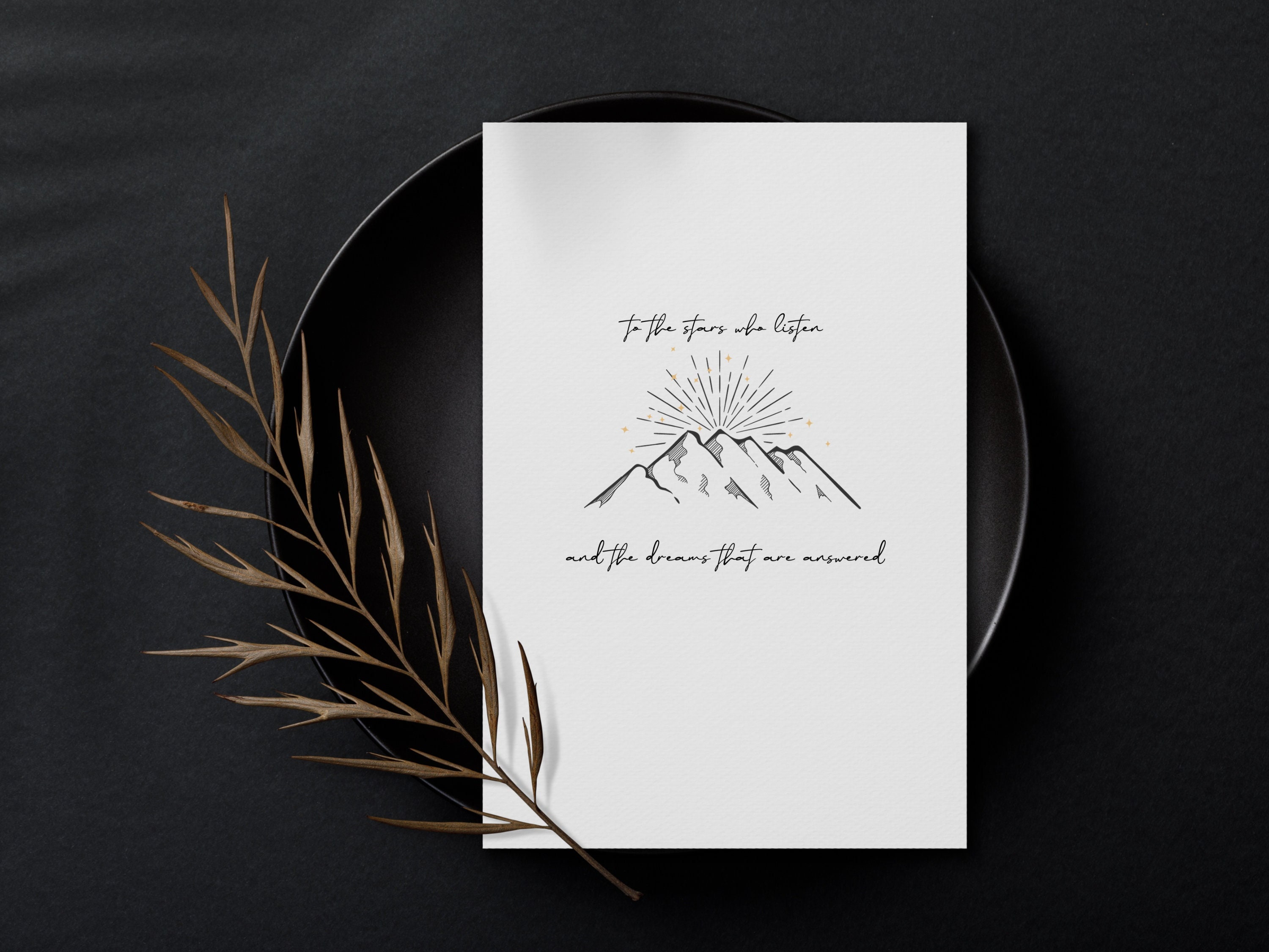 To the Stars Who Listen / and the Dreams That Are Answered / Sarah J ...