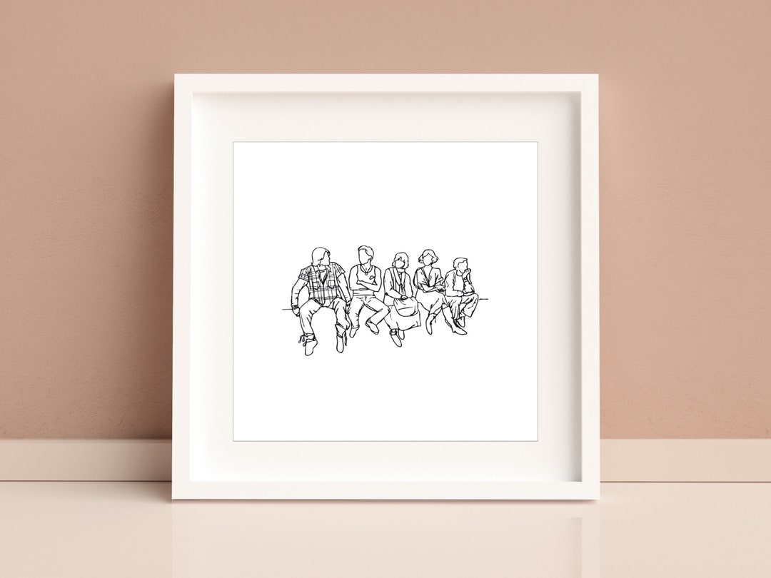 Breakfast Club Print/ Line Art / 80's Movie Art/cult Classic Print/wall ...