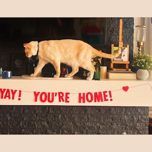 Welcome Home Paper Banner: Pre-strung Homecoming Sign - Etsy