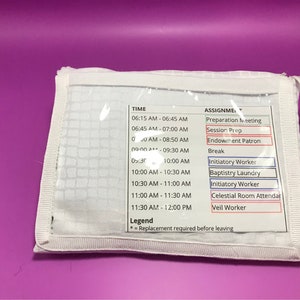 LDS Temple Cards Clutch Organizer - Etsy