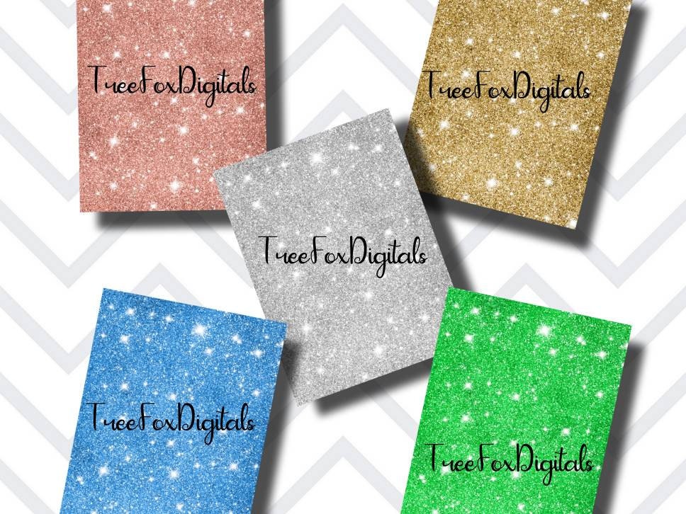 Digital Download Glitter Paper Pack Extra Large Glitter | Etsy