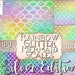 Mermaid Scale Digital Paper, Rainbow Glitter Mermaid Scales Digital ...