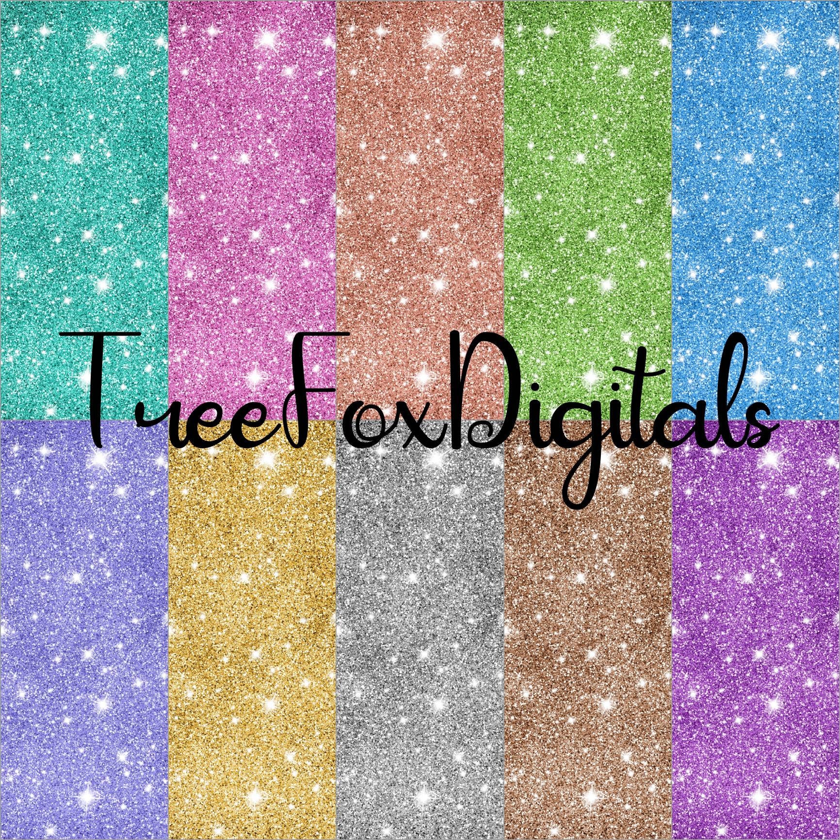 Digital Download Glitter Paper Pack Extra Large Glitter | Etsy