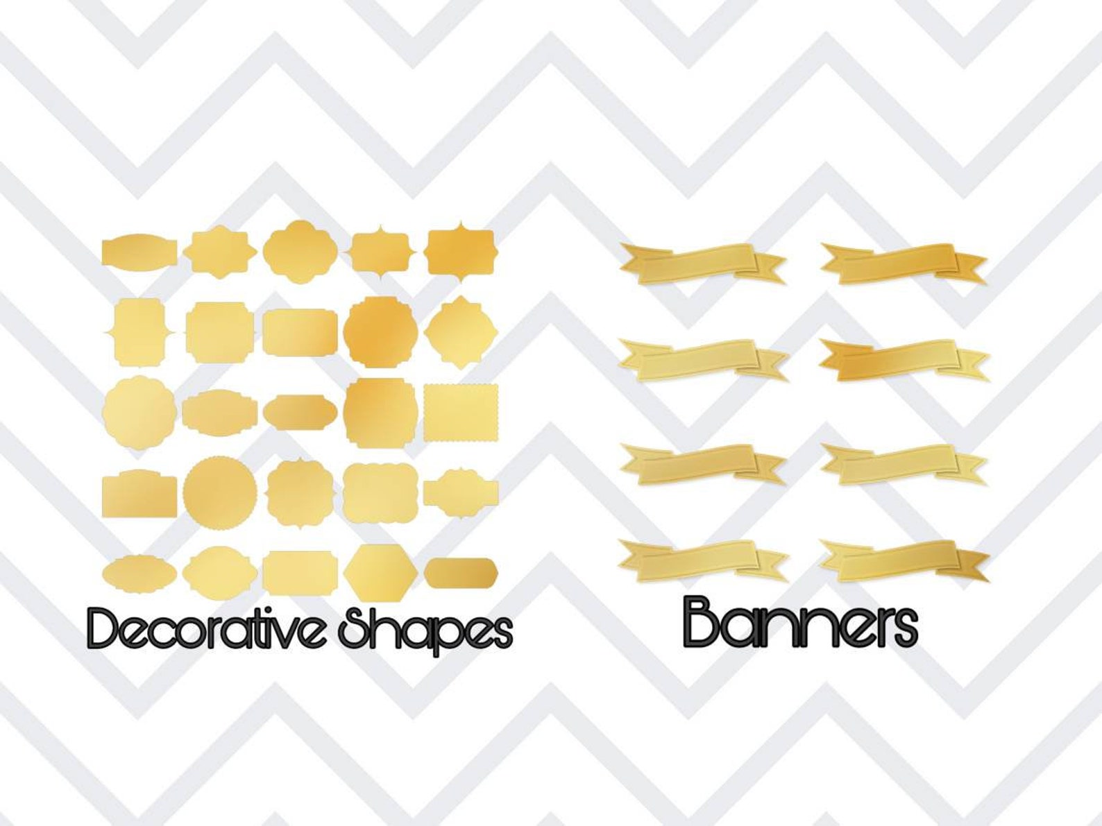 Pure Gold Digital Planner Stickers, Gold Digital Stickers for Digital ...
