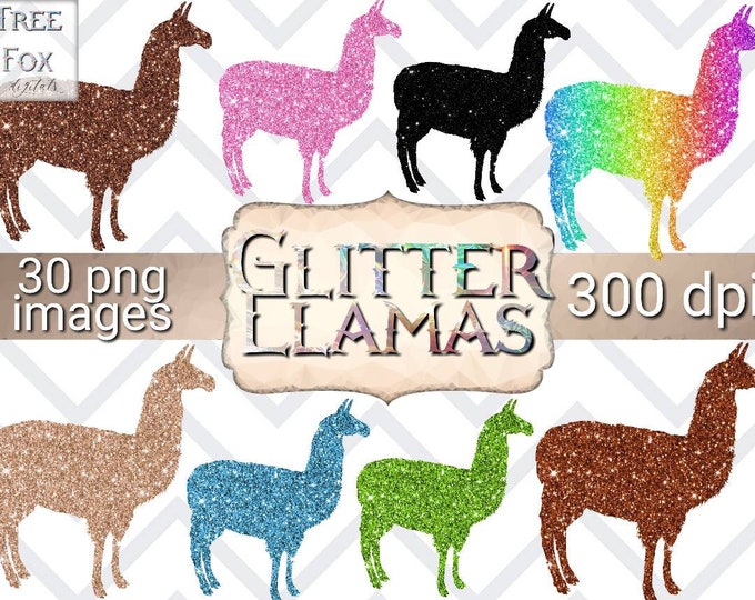 Llama Clipart- Llamas Planner Clip Art- Rainbow Llama Faces for Planner ...