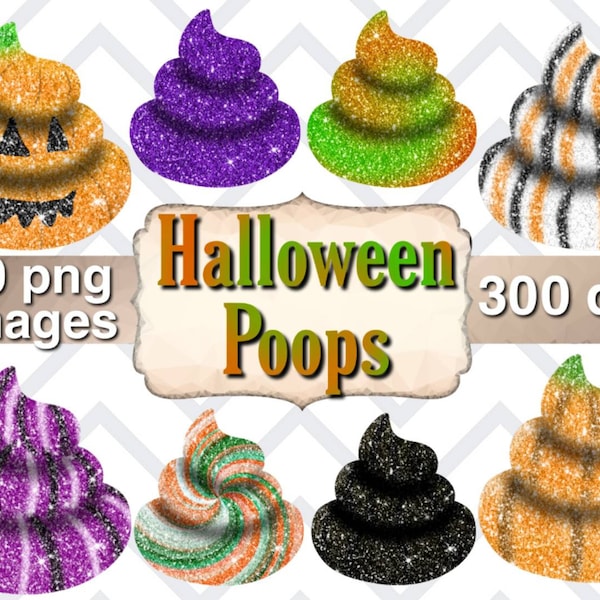 Halloween Poop Stickers - Etsy