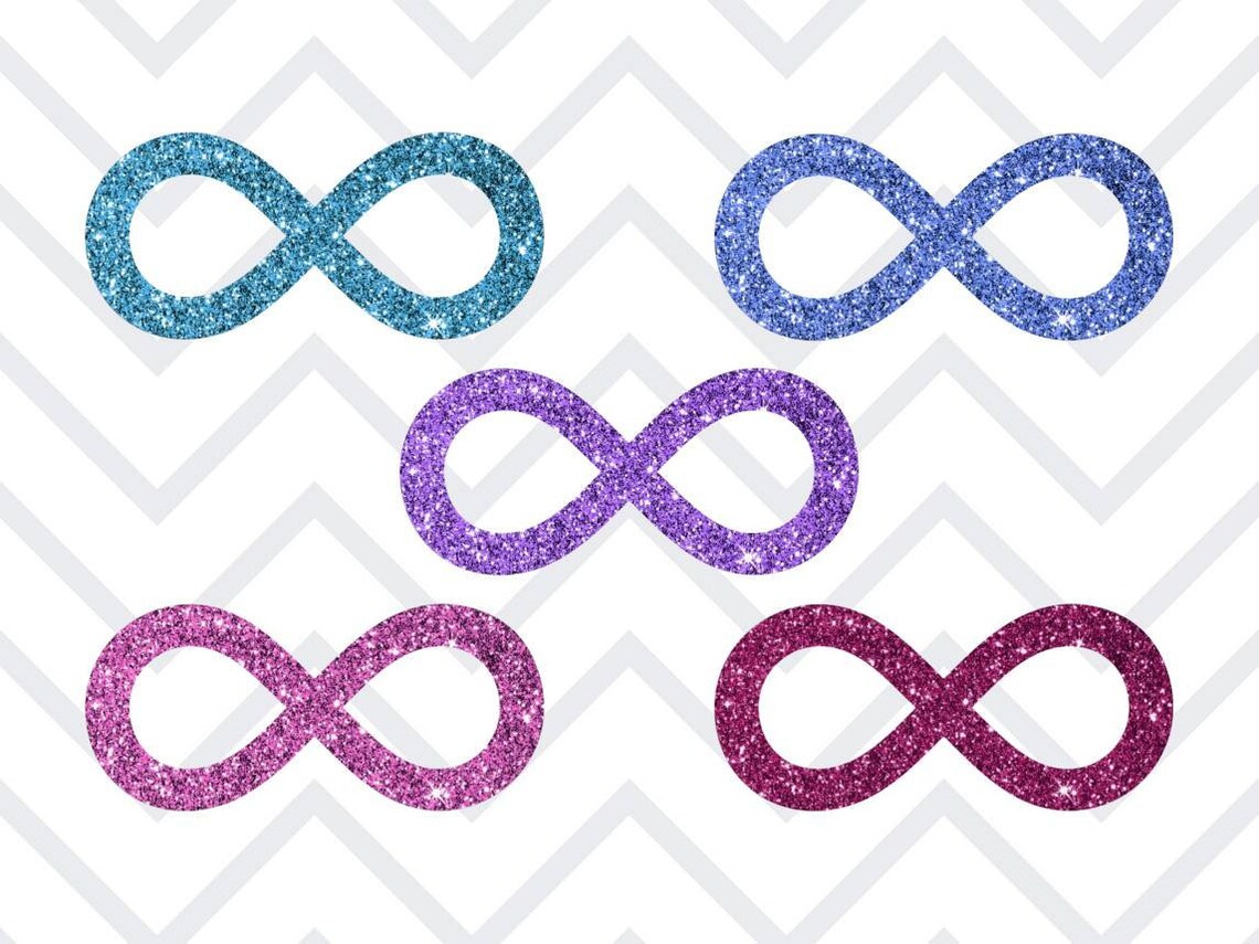Glitter Infinity Symbol Clipart, Glitter Infinity Symbol Digital ...