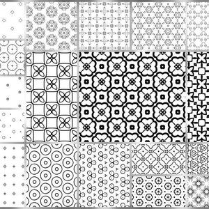 Black and White Digital Paper Download, 200 B&w Digital Paper Patterns ...