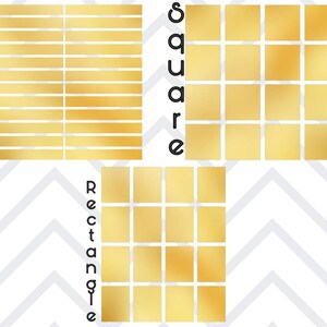 Pure Gold Digital Planner Stickers, Gold Digital Stickers for Digital ...