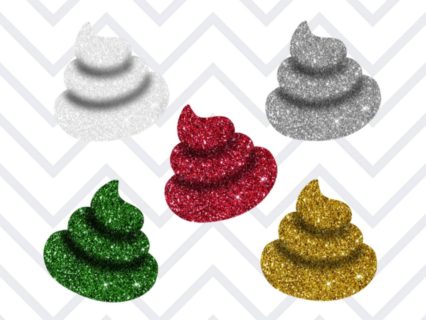 Christmas Clipart Glitter Poop Christmas Glitter Poop - Etsy