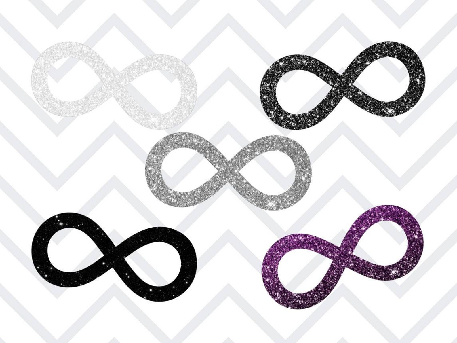 Glitter Infinity Symbol Clipart, Glitter Infinity Symbol Digital ...