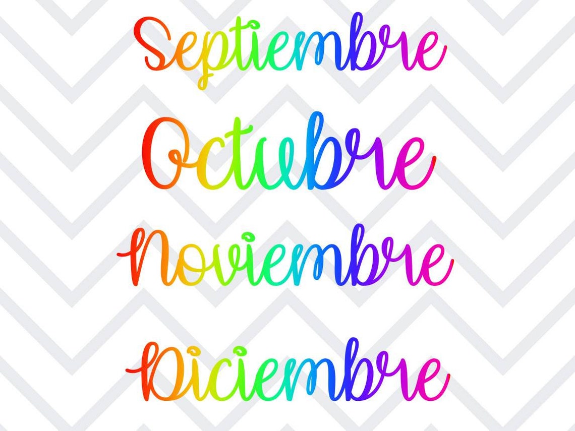 Días Y Meses Clipart Para Planificar Digitales Días Y Meses - Etsy Israel