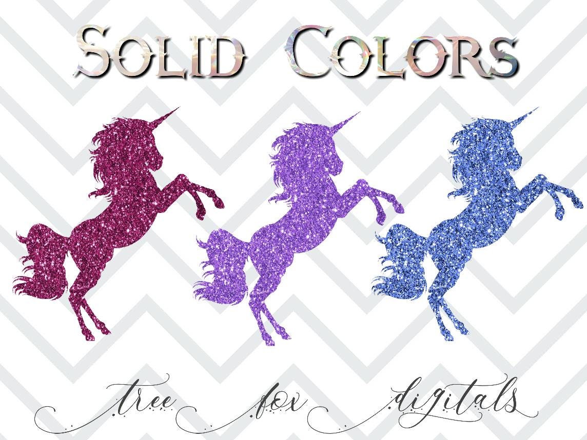 Glitter Unicorn Clipart Unicorn Digital Stickers Goodnotes - Etsy