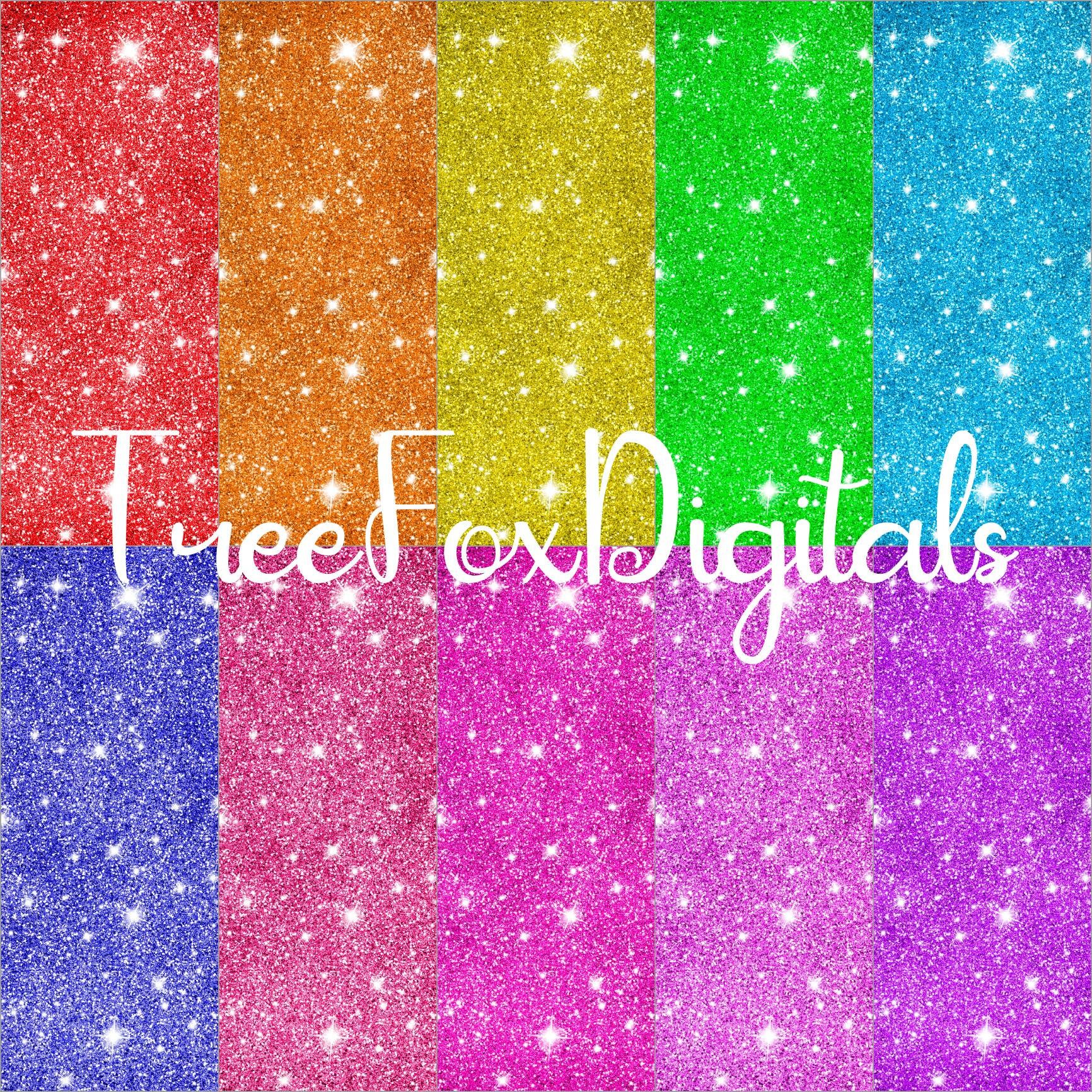 Digital Download Glitter Paper Pack Extra Large Glitter | Etsy