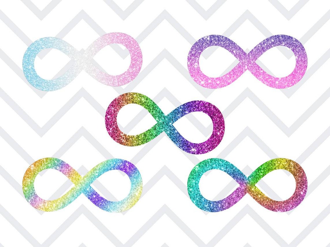 Glitter Infinity Symbol Clipart, Glitter Infinity Symbol Digital ...