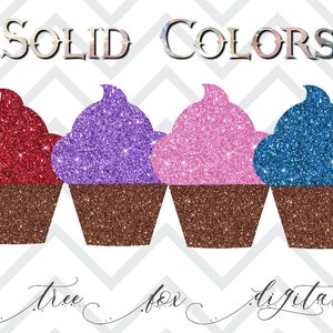 Glitter Chocolate Cupcake Clipart Digital Stickers, Rainbow Chocolate ...