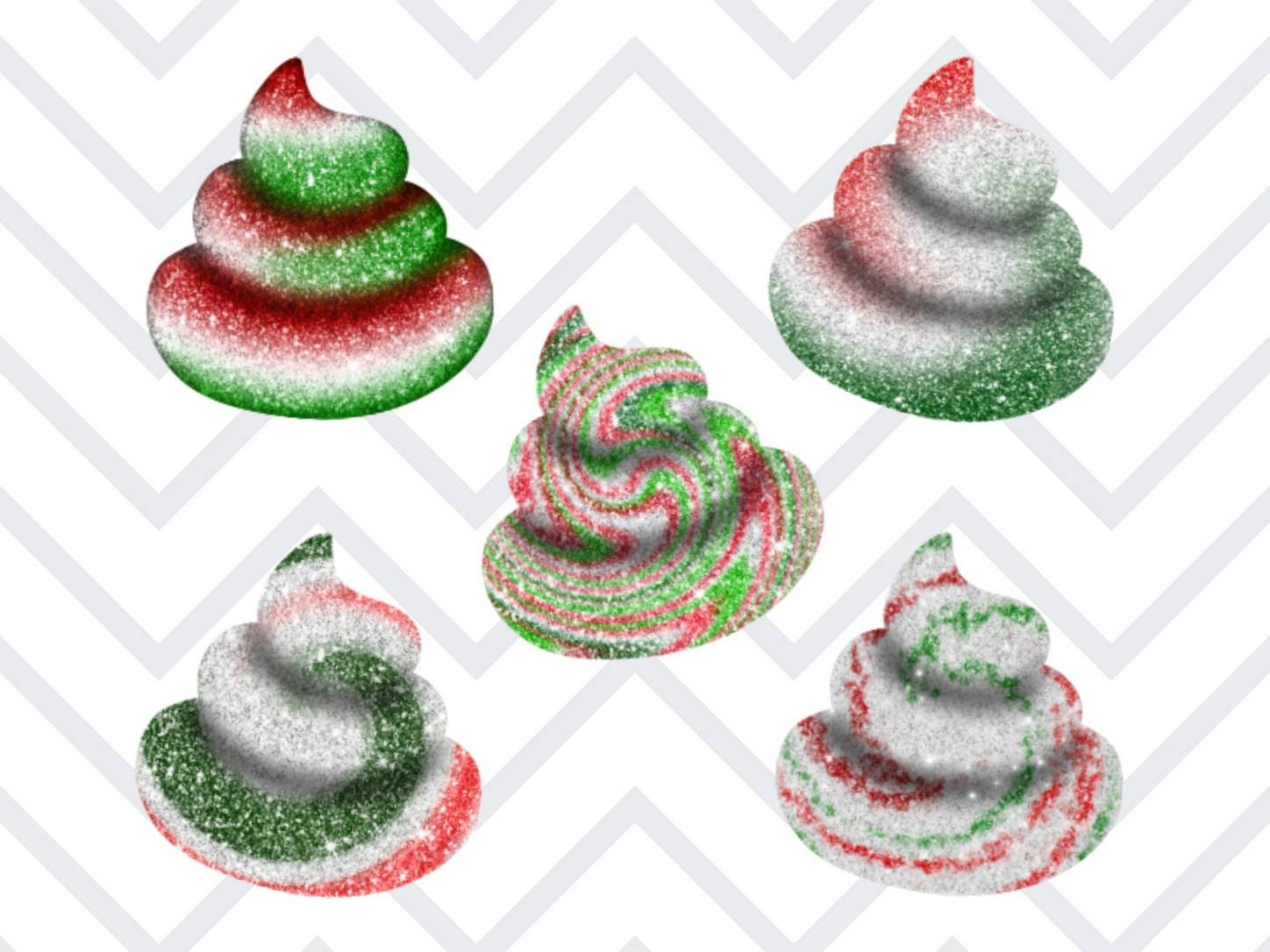 Christmas Clipart Glitter Poop Christmas Glitter Poop - Etsy