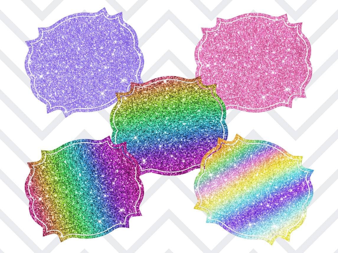 Glitter frames clipart vintage png download 30 png images of | Etsy