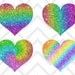 Glitter Hearts Clipart, Glitter Hearts Clip Art, Glitter Hearts Digital ...