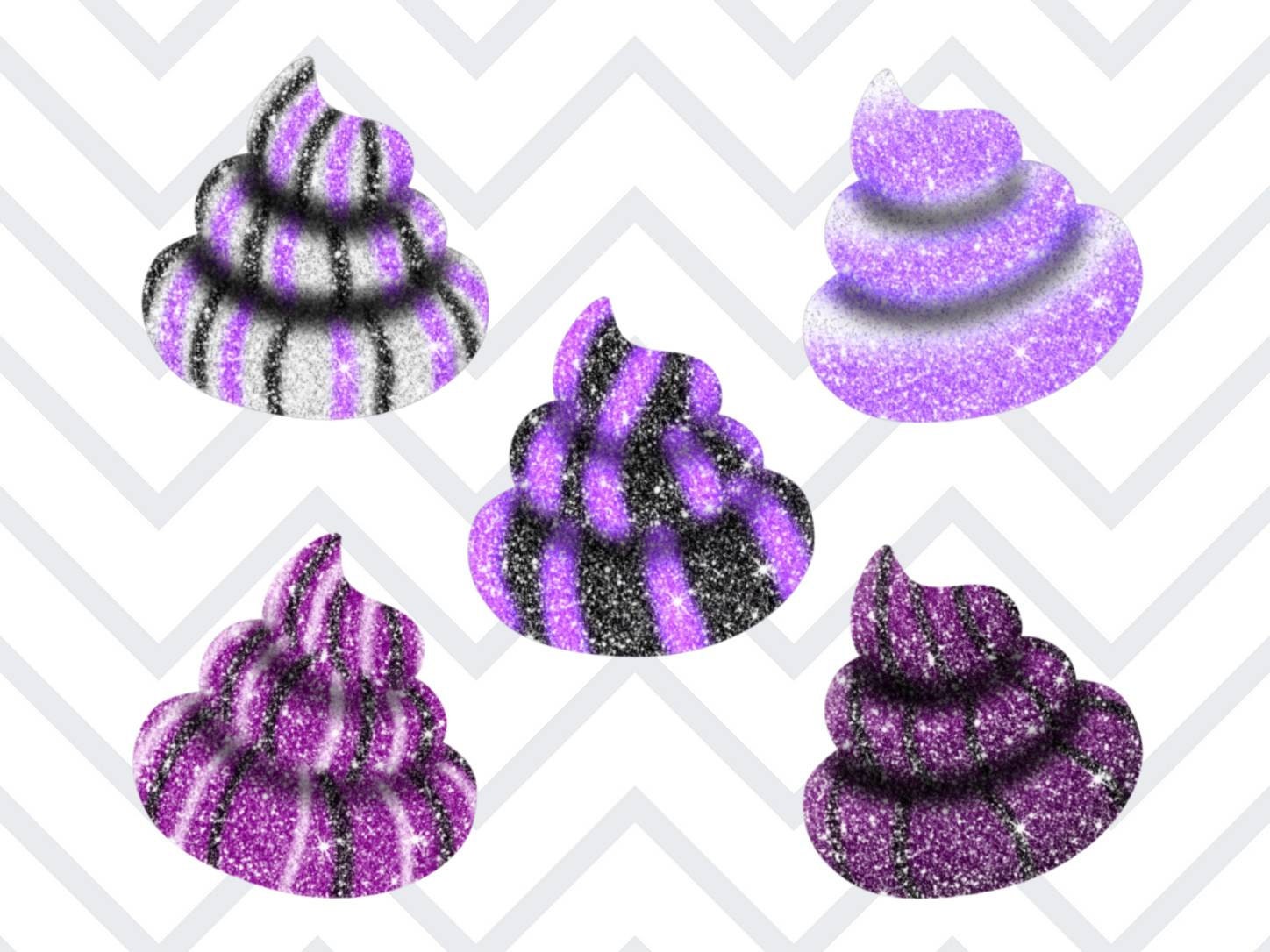 Halloween Glitter Poop Clipart Digital Download Halloween | Etsy
