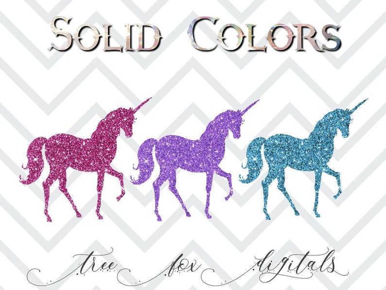 Glitter Unicorn Clipart Glitter Unicorn Stickers Unicorn - Etsy