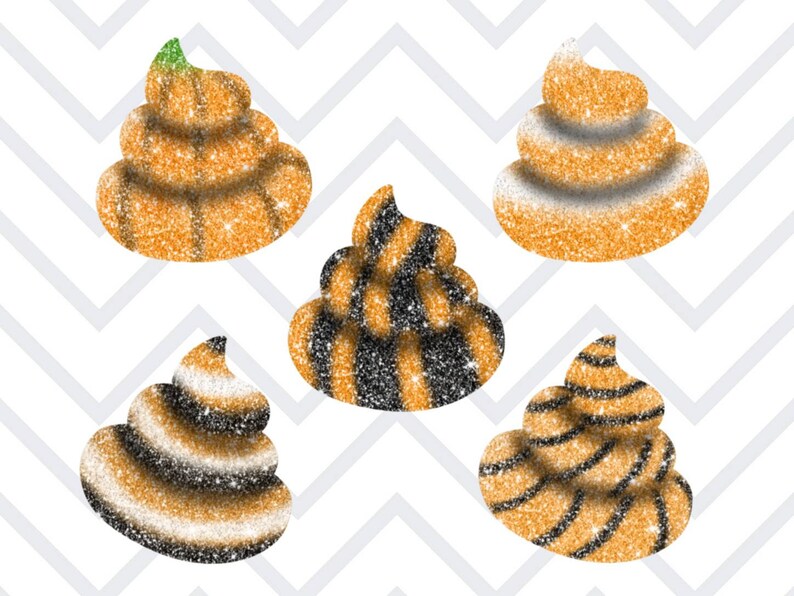 Halloween Glitter Poop Clipart Digital Download Halloween - Etsy Australia