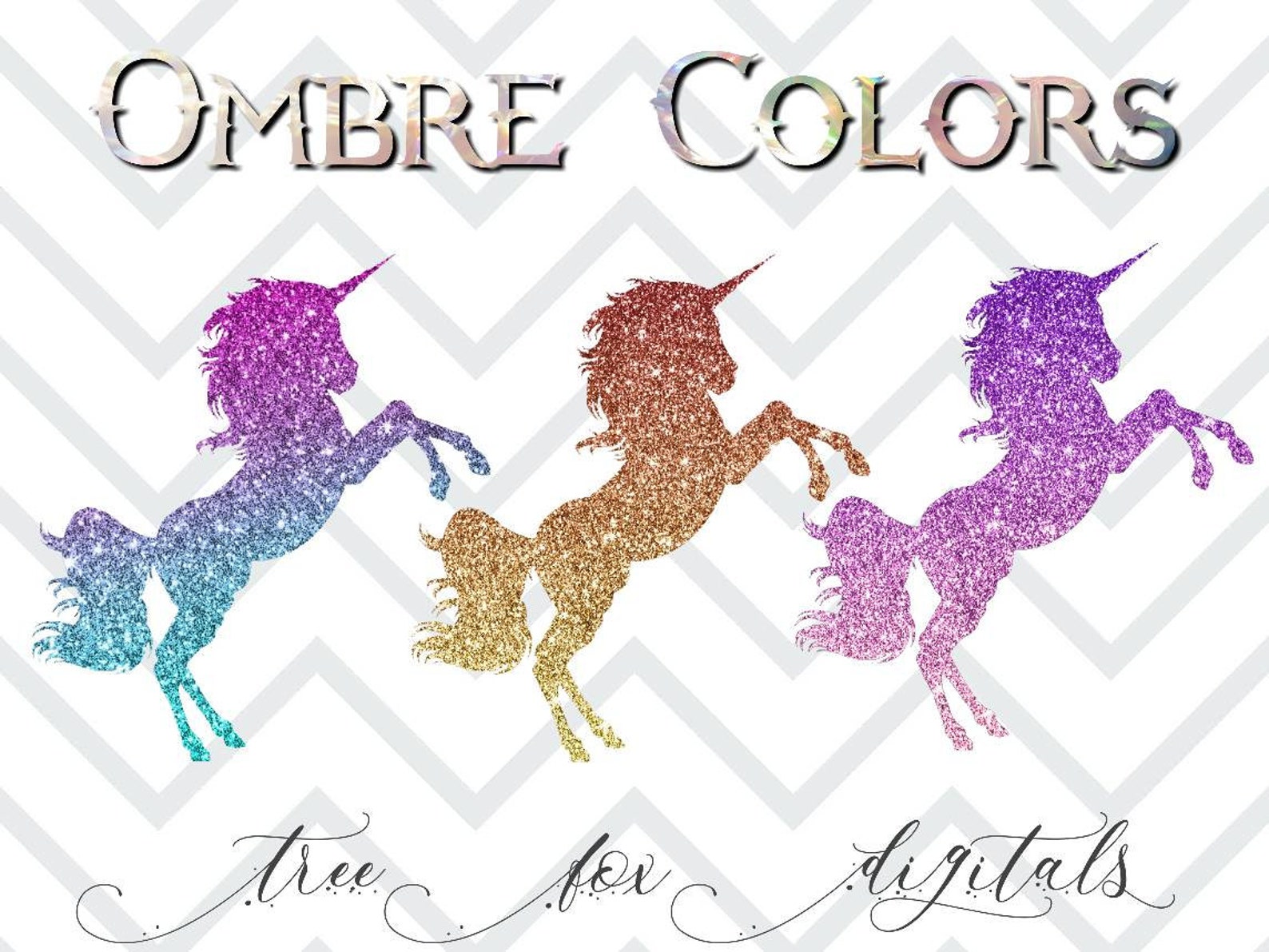 Glitter Unicorn Clipart Unicorn Digital Stickers Goodnotes - Etsy