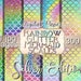 Mermaid Scale Digital Paper, Rainbow Glitter Mermaid Scales Digital ...