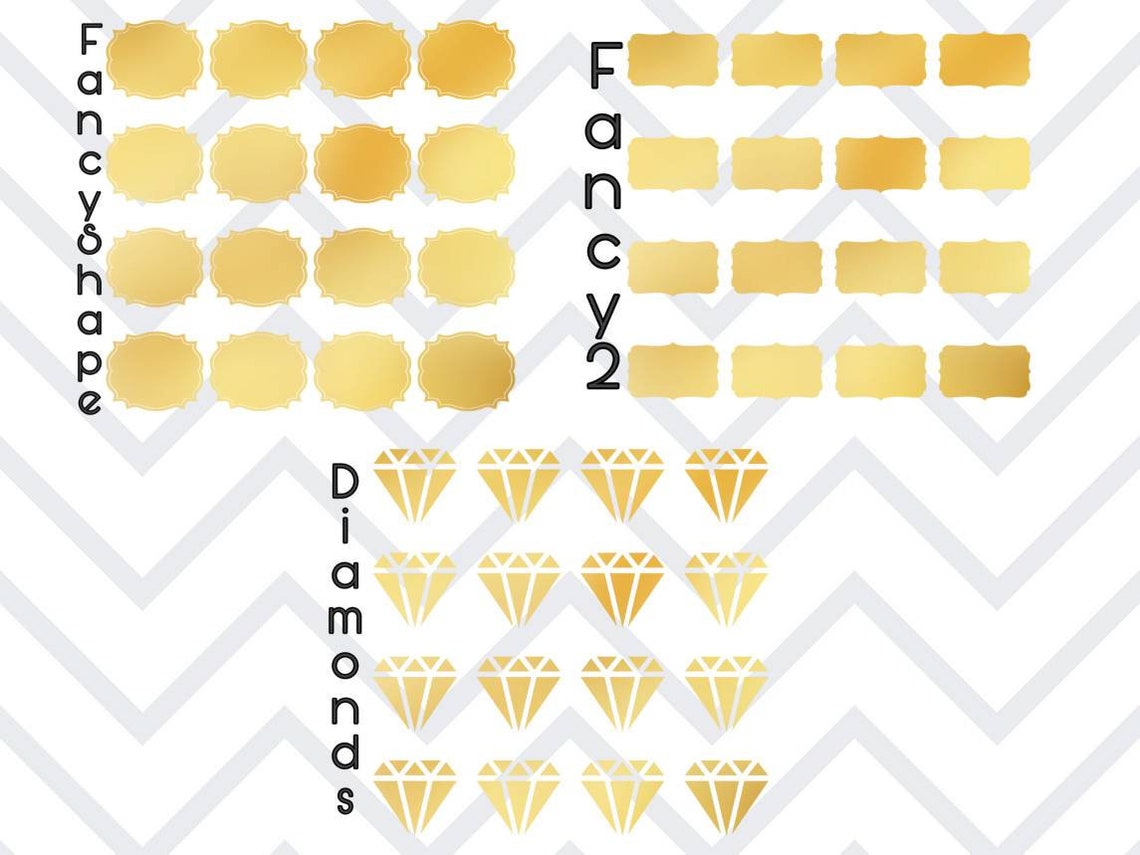 Pure Gold Digital Planner Stickers, Gold Digital Stickers for Digital ...