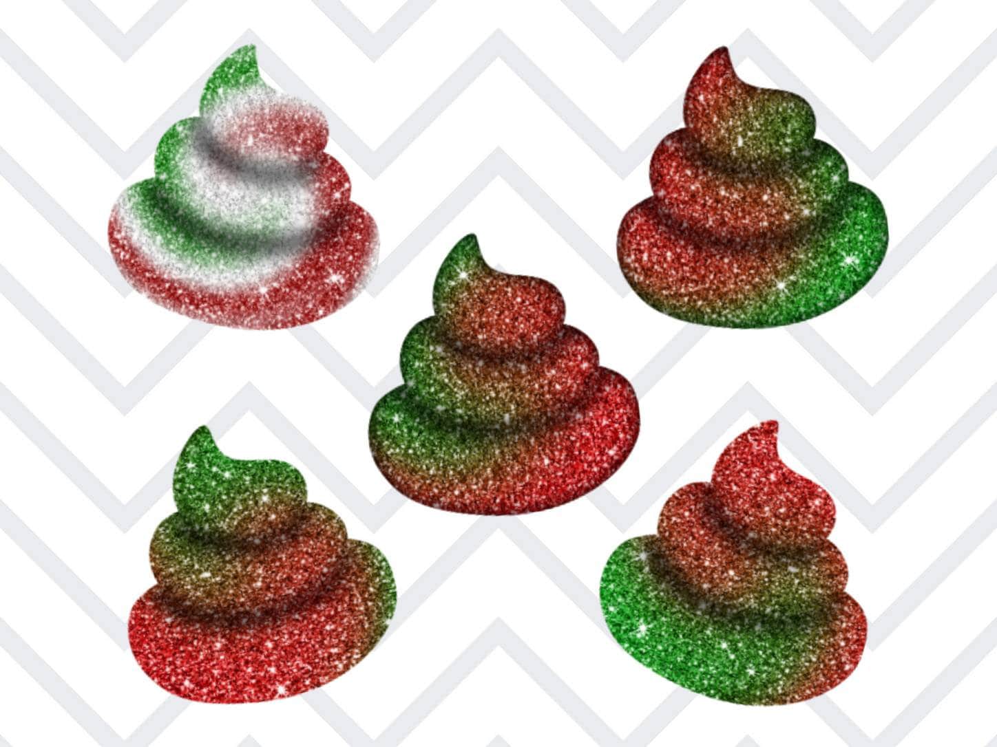 Christmas Clipart Glitter Poop Christmas Glitter Poop - Etsy